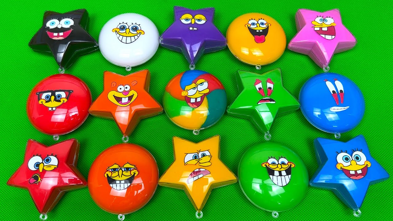 Spongebob Squarepants 🧽 - Looking All CLAY Star, Cake Shape... Mix ...