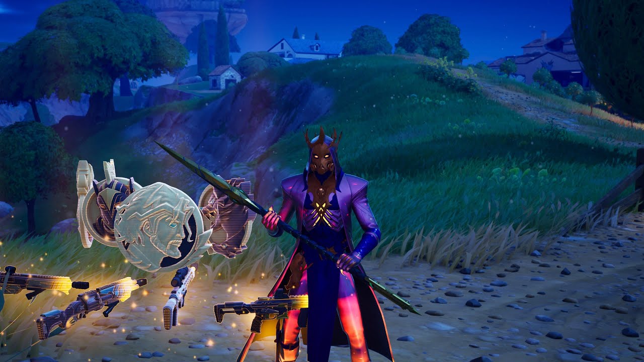 TITANFLAME HADES vs 4 MEDALLIONS & MYTHIC’S CHALLENGE (Fortnite Chapter ...