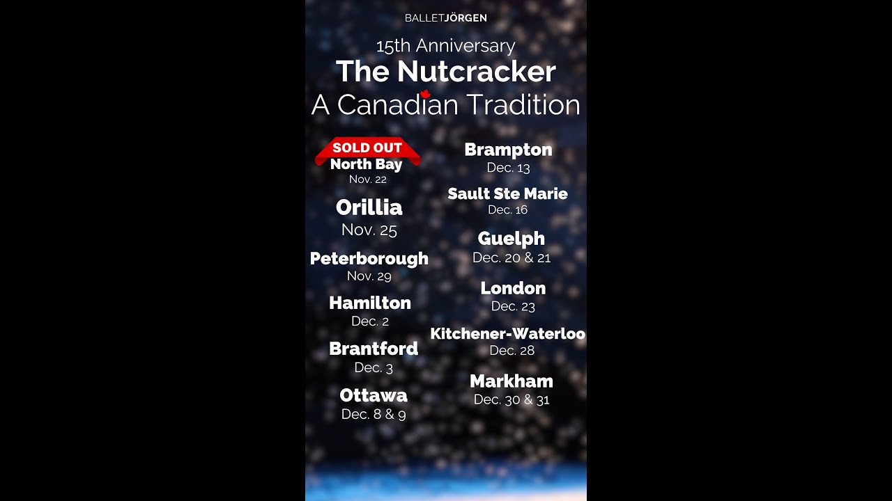 Ballet Jörgen 15th Anniversary Nutcracker: A Canadian Tradition - YouTube