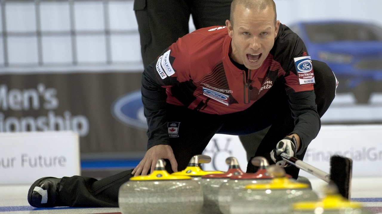 CURLING: CAN-SWE World Men's Chp 2015 - Semi - YouTube