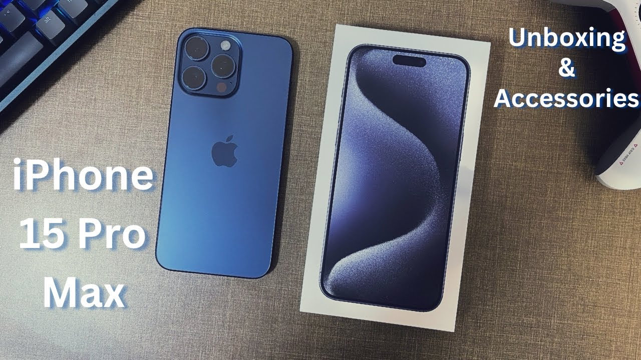 iPhone 15 Pro Max Unboxing | Unboxing + Accessories! - YouTube