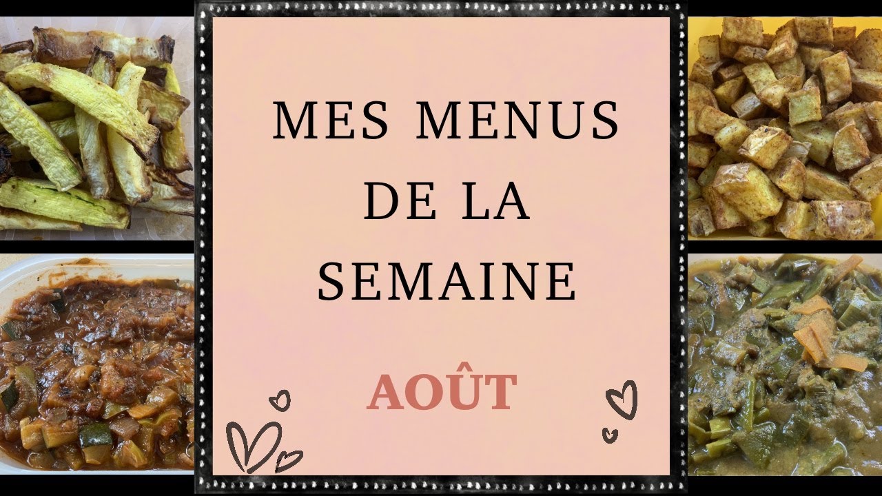 IDÉES DE MENUS DE SAISON // ETE - PETIT BUDGET - YouTube