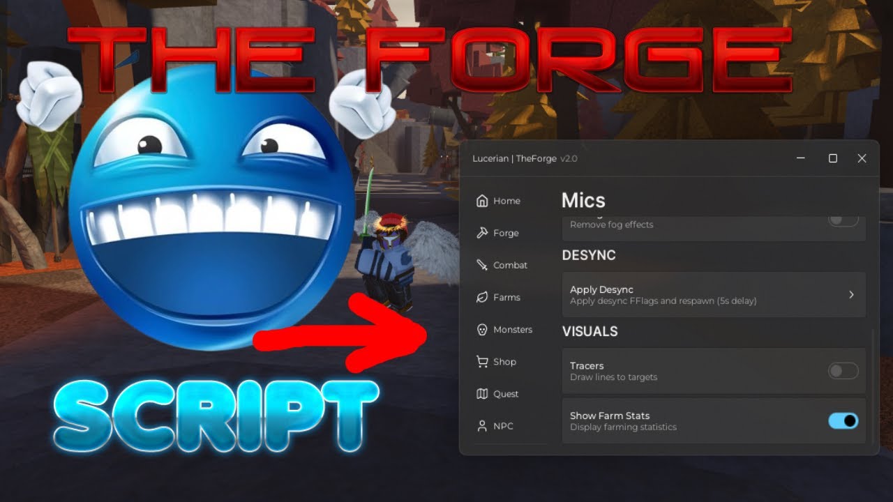 The Forge Script Gui No Key — Auto Farm Ore & Mod, Perfect Forge ...