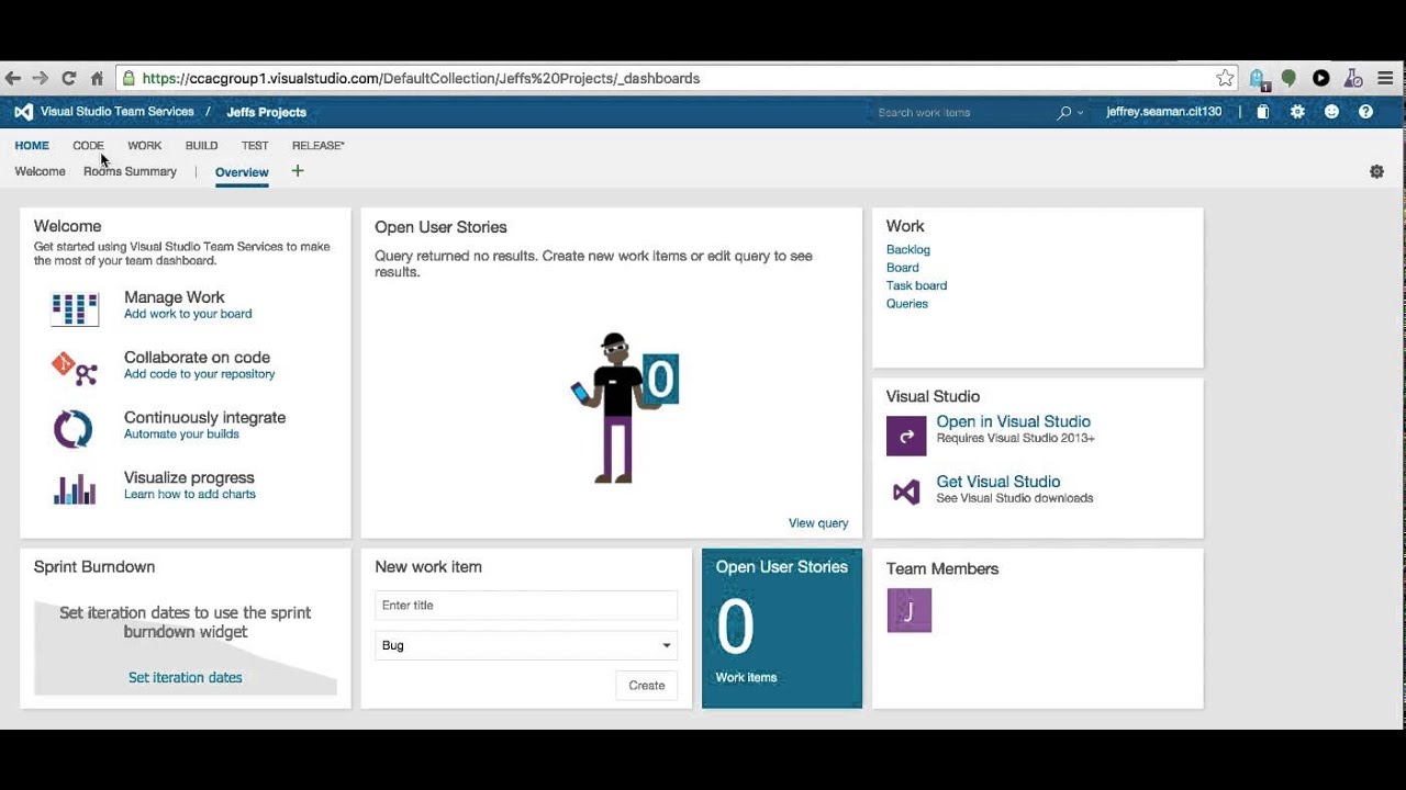TFS How to create a project - YouTube
