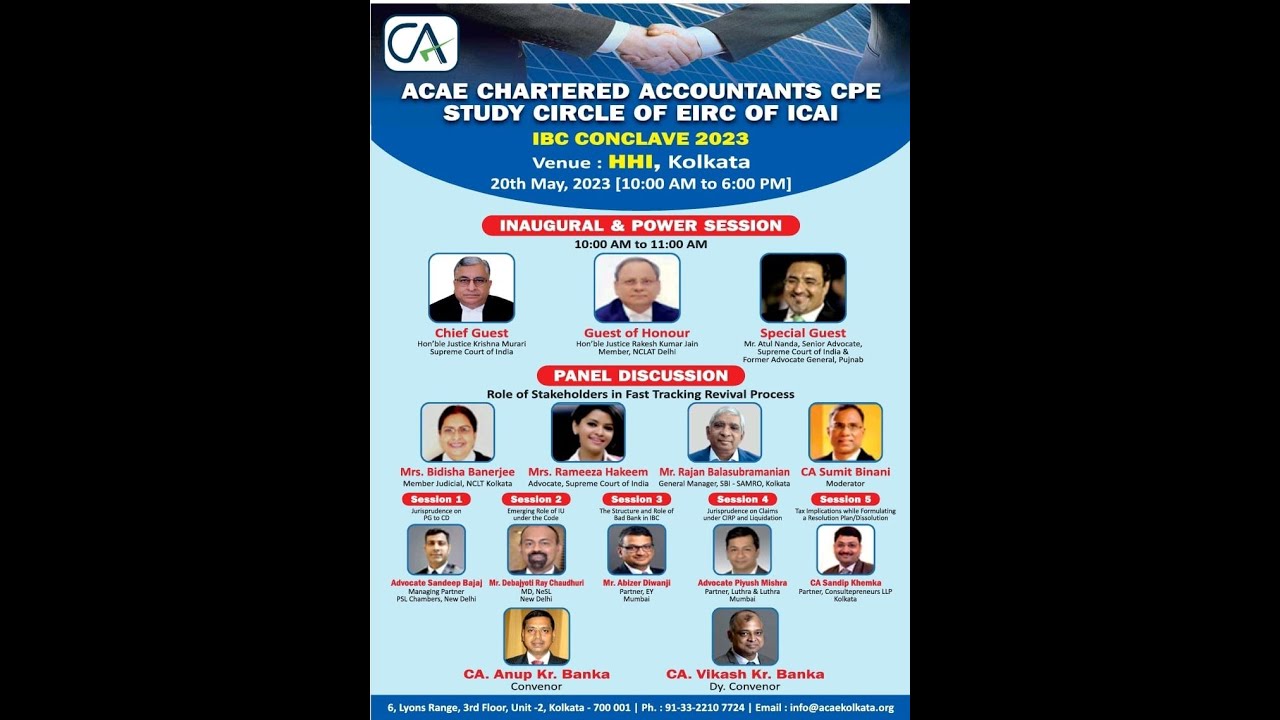 Session 3 - ACAE CHARTERED ACCOUNTANT CPE STUDY CIRCLE OF EIRC OF ICAI ...