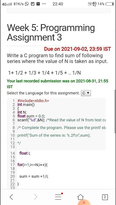 programming assignment 3 answer week 5 nptel #nptel #week5 # ...