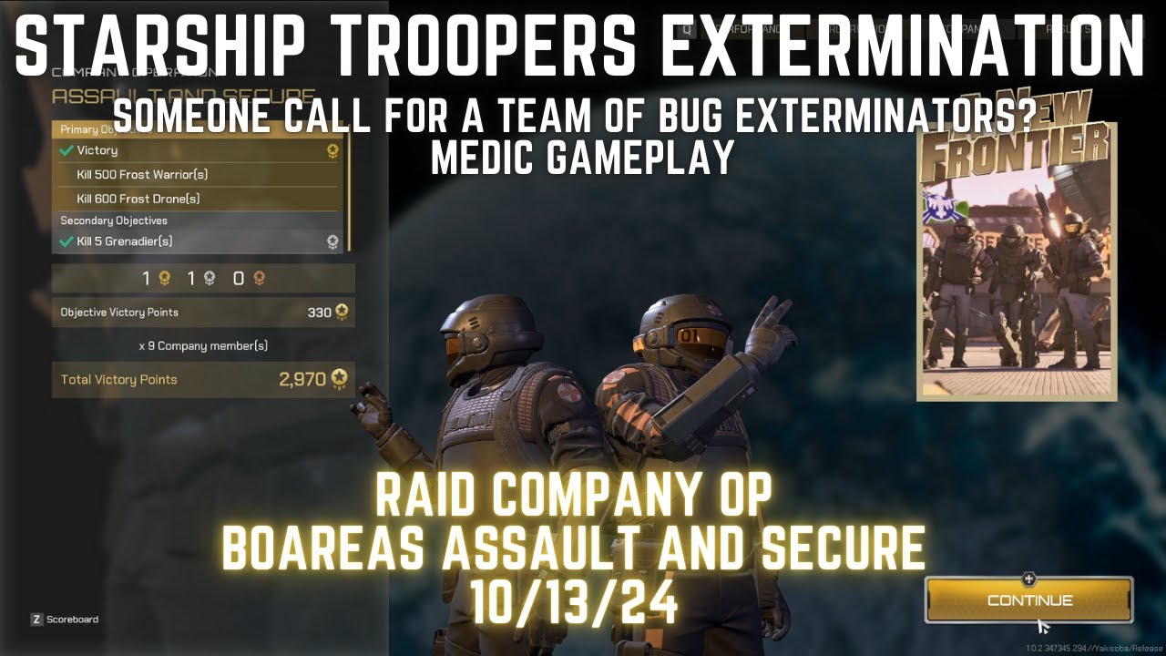 Starship Troopers Extermination: RAID Company Operation | Assault ...