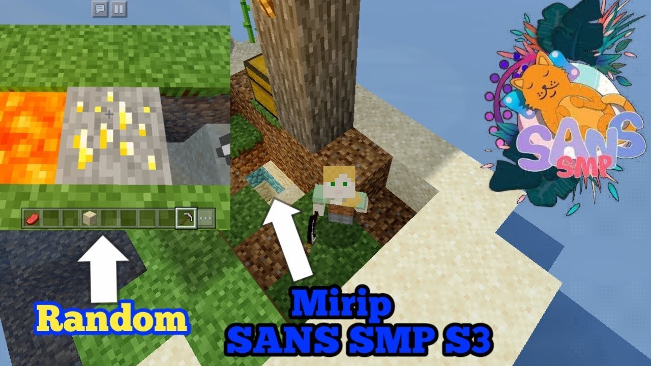 CARA BERMAIN MAP SANS SMP S3 YANG DI PC KE MCPE - YouTube