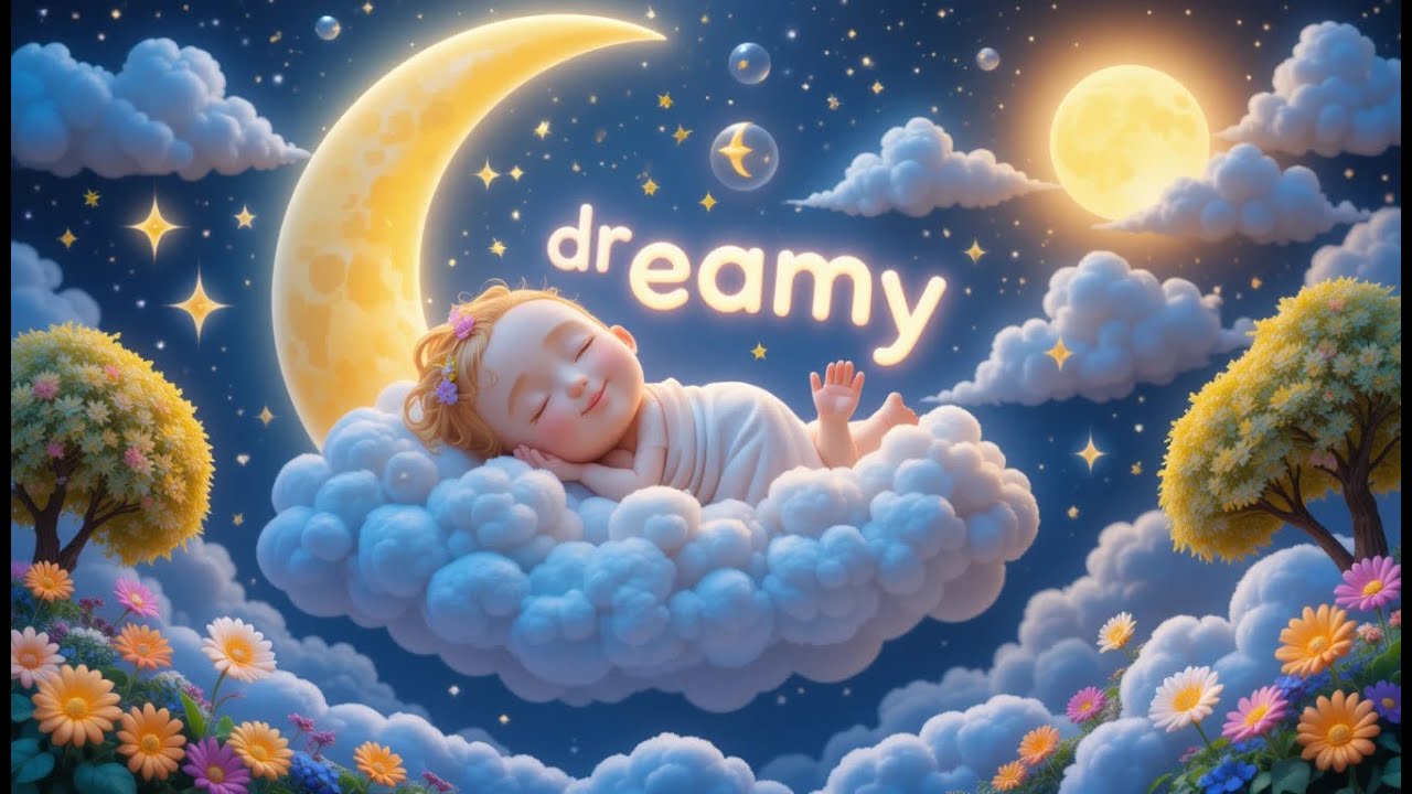 Under the Sleepy Moon | Soothing Lullaby with Animals for Babies and ...