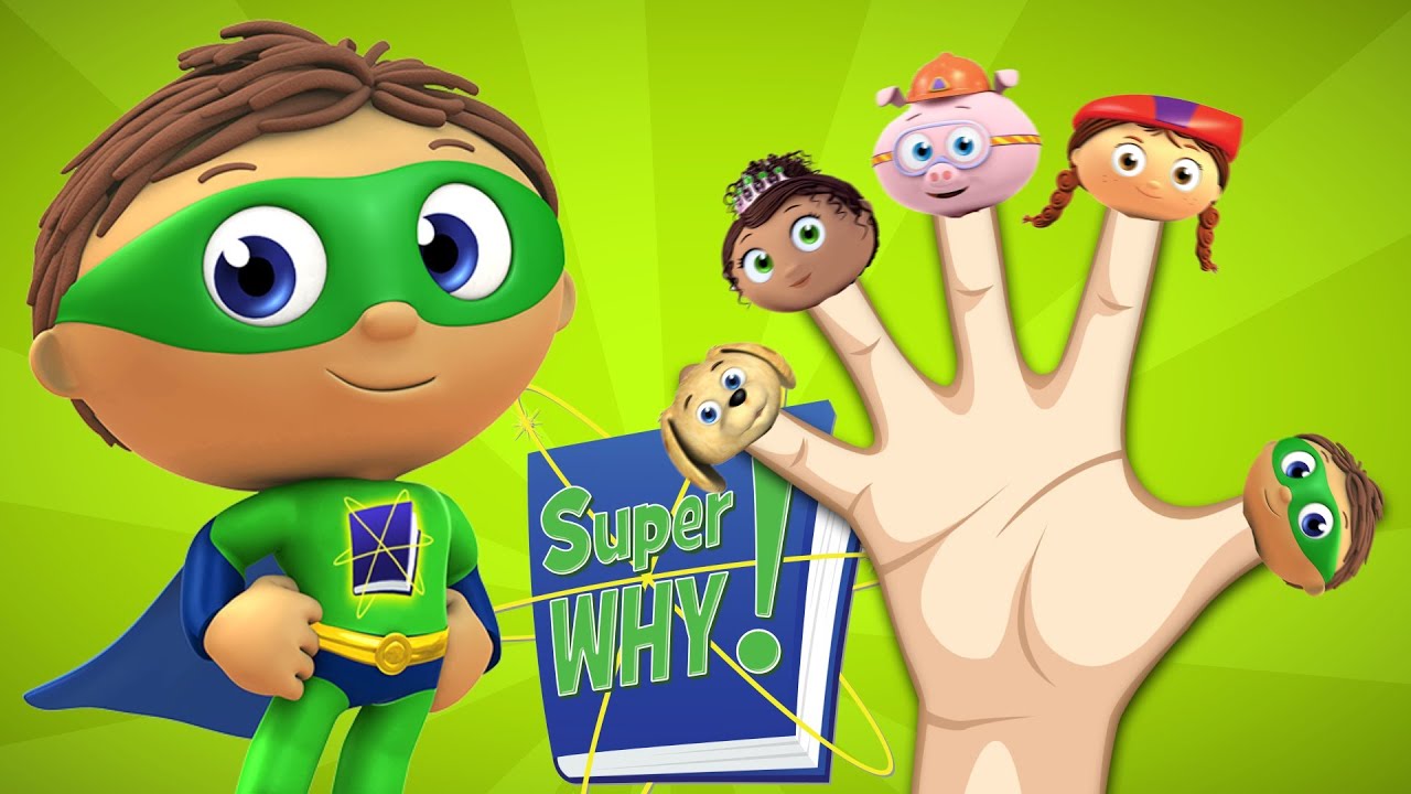 Super WHY Finger Family Nursery Rhymes For children rhymes - YouTube