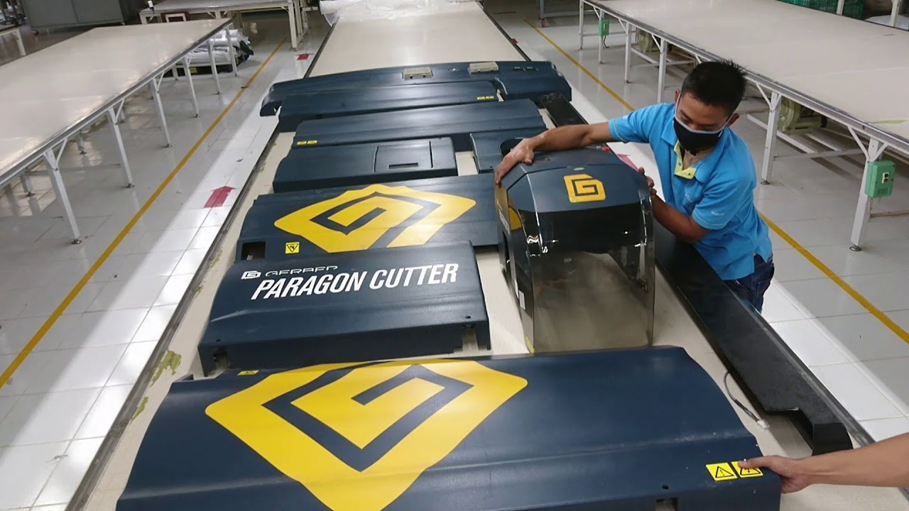 Gerber Auto Cutter Machine - YouTube