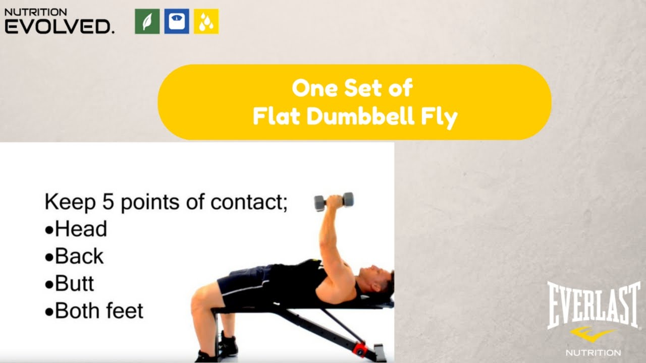 One Set of the Flat Dumbbell Fly - YouTube