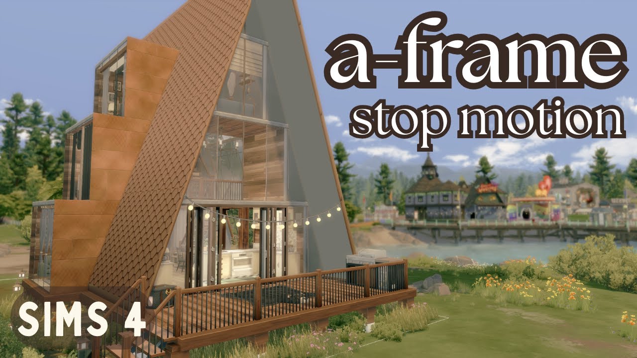 Cozy A-Frame Stop Motion - SIMS 4 - YouTube