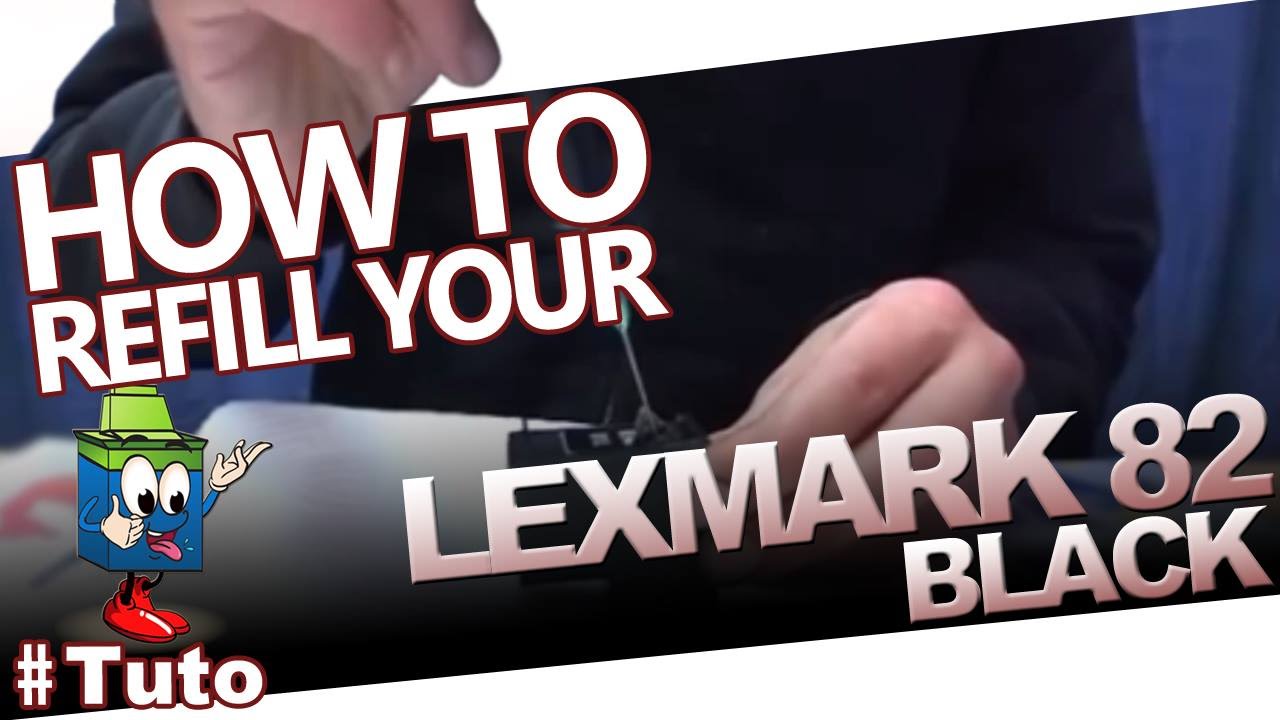 Lexmark 82 Black Cartridge : How To Refill The Cartridge - YouTube