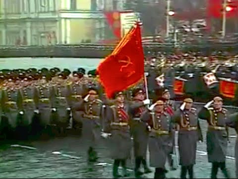 Военный парад  на Красной  пл. Москва, 1981 год, кинохроника СССР