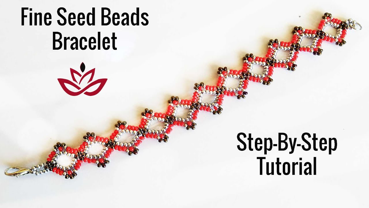 Fine Seed Beads Bracelet or Choker - Tutorial. How to make beaded ...