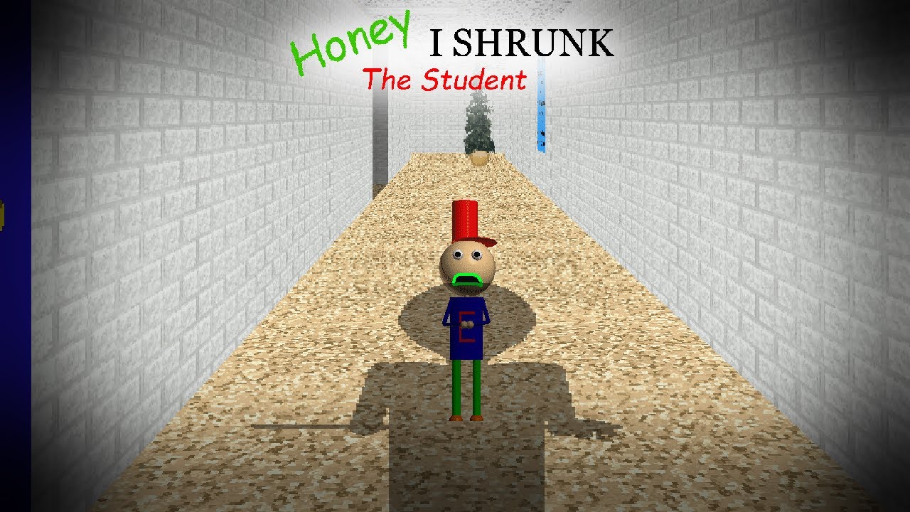 Baldi shrunk me into the size of a mouse. | Baldi's Basics Mod. - YouTube