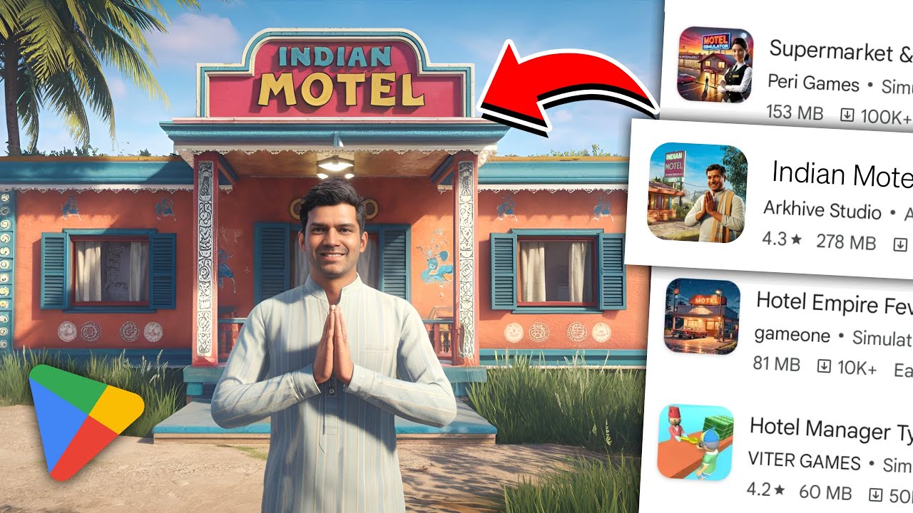 I Tried "SECRET" Games Like Motel Manager Simulator On Mobile !! - YouTube