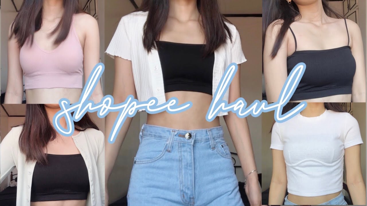 trendy shopee try-on haul - YouTube
