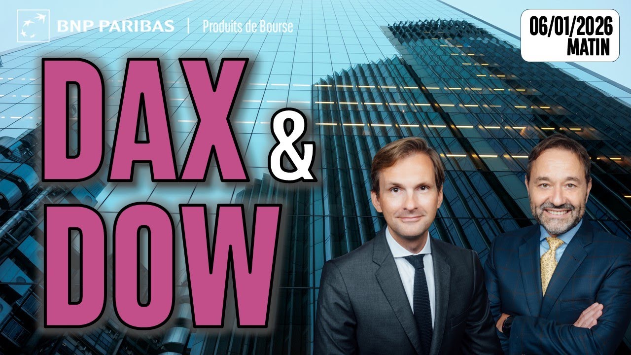 Dow et DAX en vedettes - 100 % Marchés - 06/01/2026 - M - YouTube