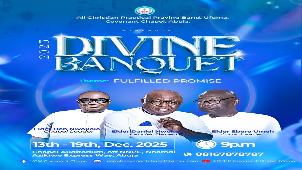 ACPPB Covenant Chapel||Divine Banquet 2025||Night Seven (7)|| 19th ...