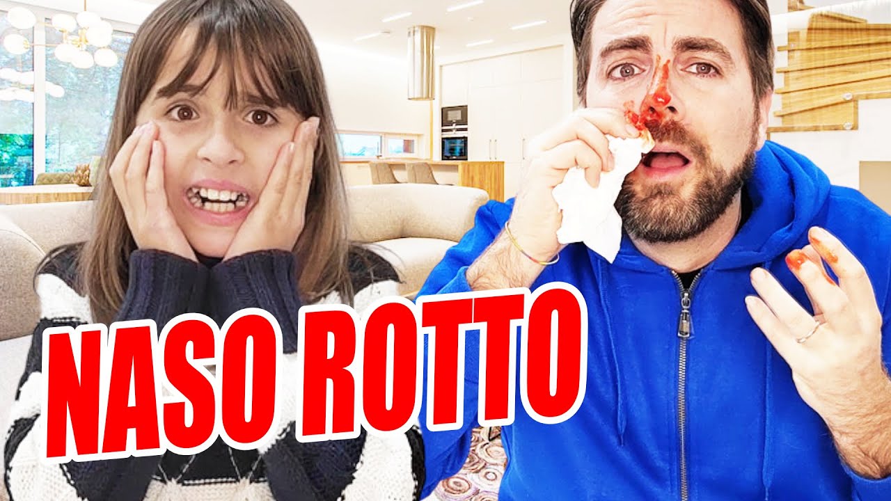 NASO ROTTO LETIZIA HA FATTO MALE A PAPÀ NIKO GLI HA ROTTO IL NASO ED ...