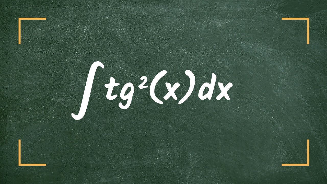 Integrando tg^2(x) | Integrais | Cálculo | Tutoria de Matemática - YouTube