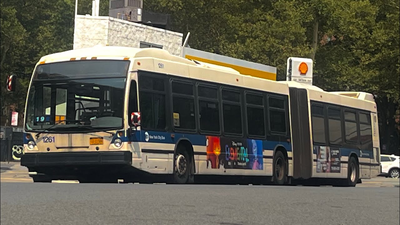 MTA] 2010 nova lfsa 60-Foot articulated bus m100 - YouTube