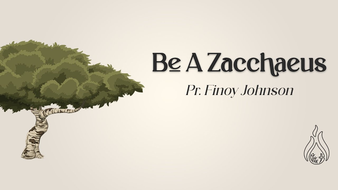Don't Be Part Of A Crowd - Be A Zacchaeus || Pr. Finoy Johnson - YouTube