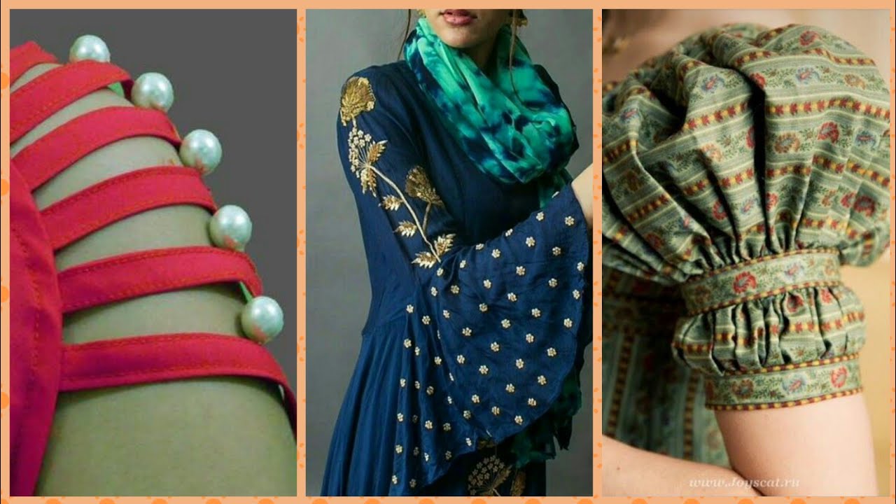 Outstanding stylish creative sleeves design style and Ideas for girls ...