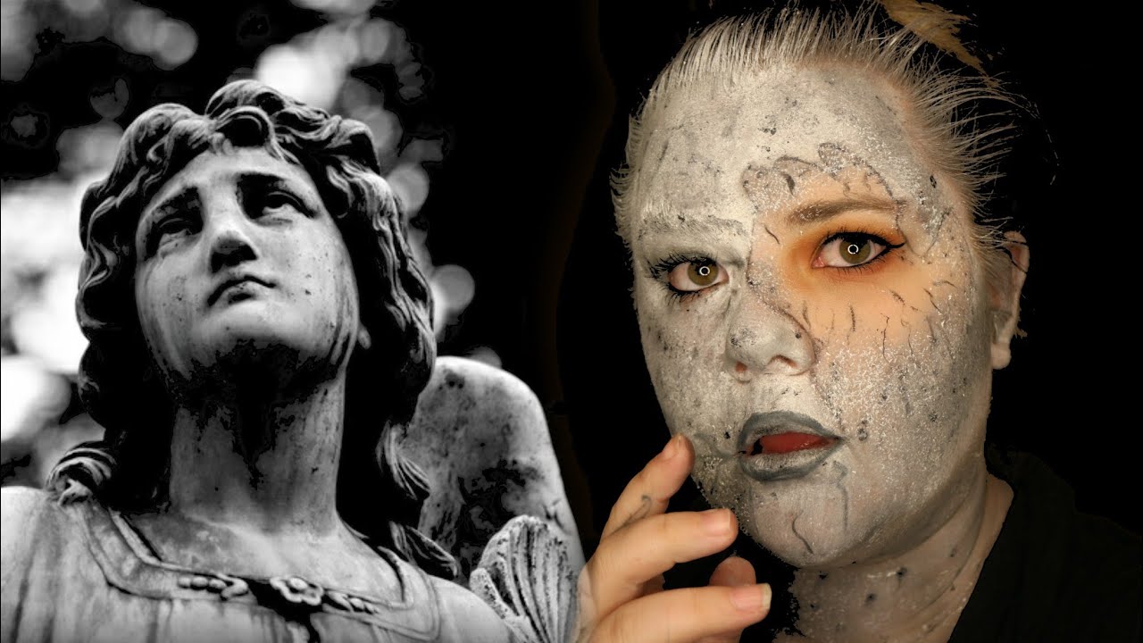 Turning to stone makeup! - YouTube