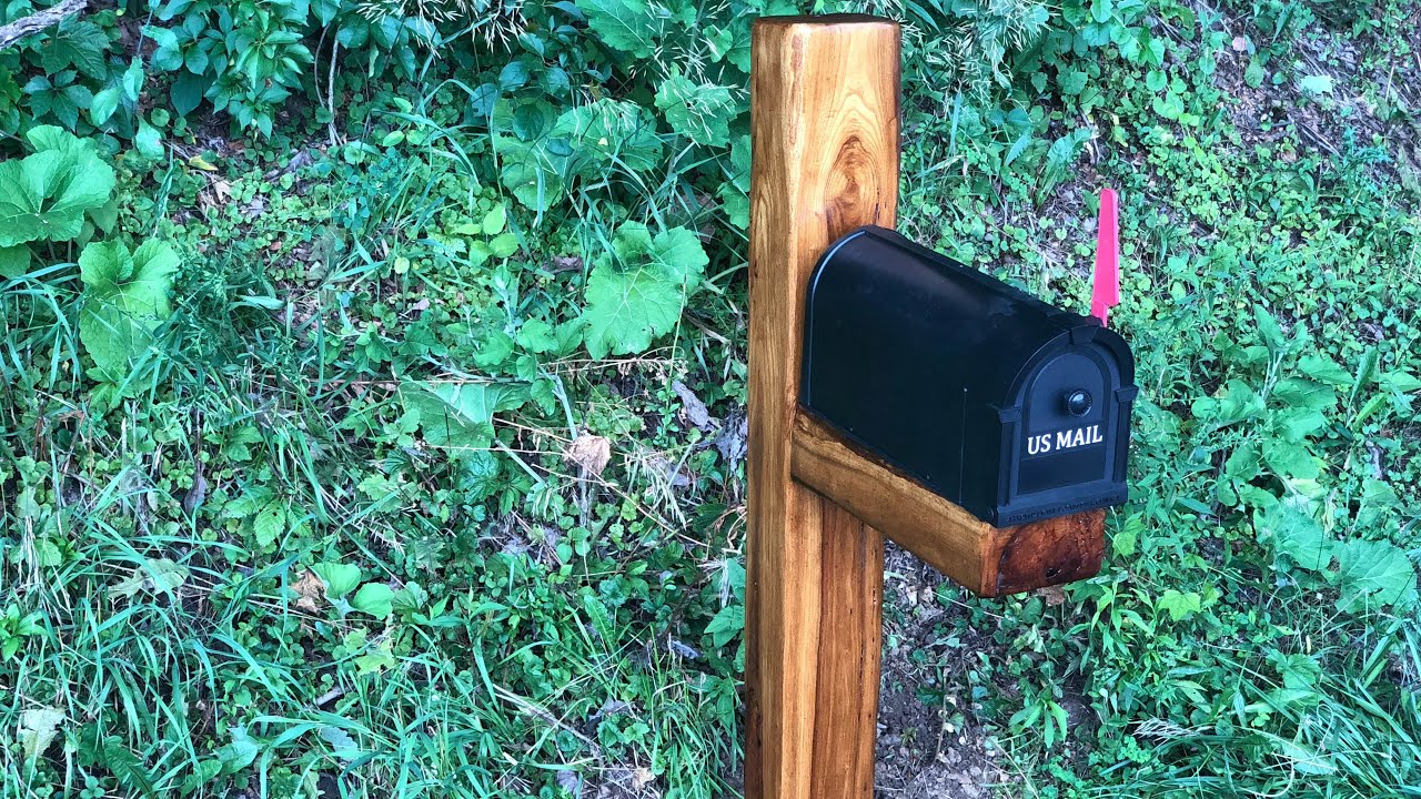 #211 DIY- Rustic Farm Style rough cut Mailbox. - YouTube