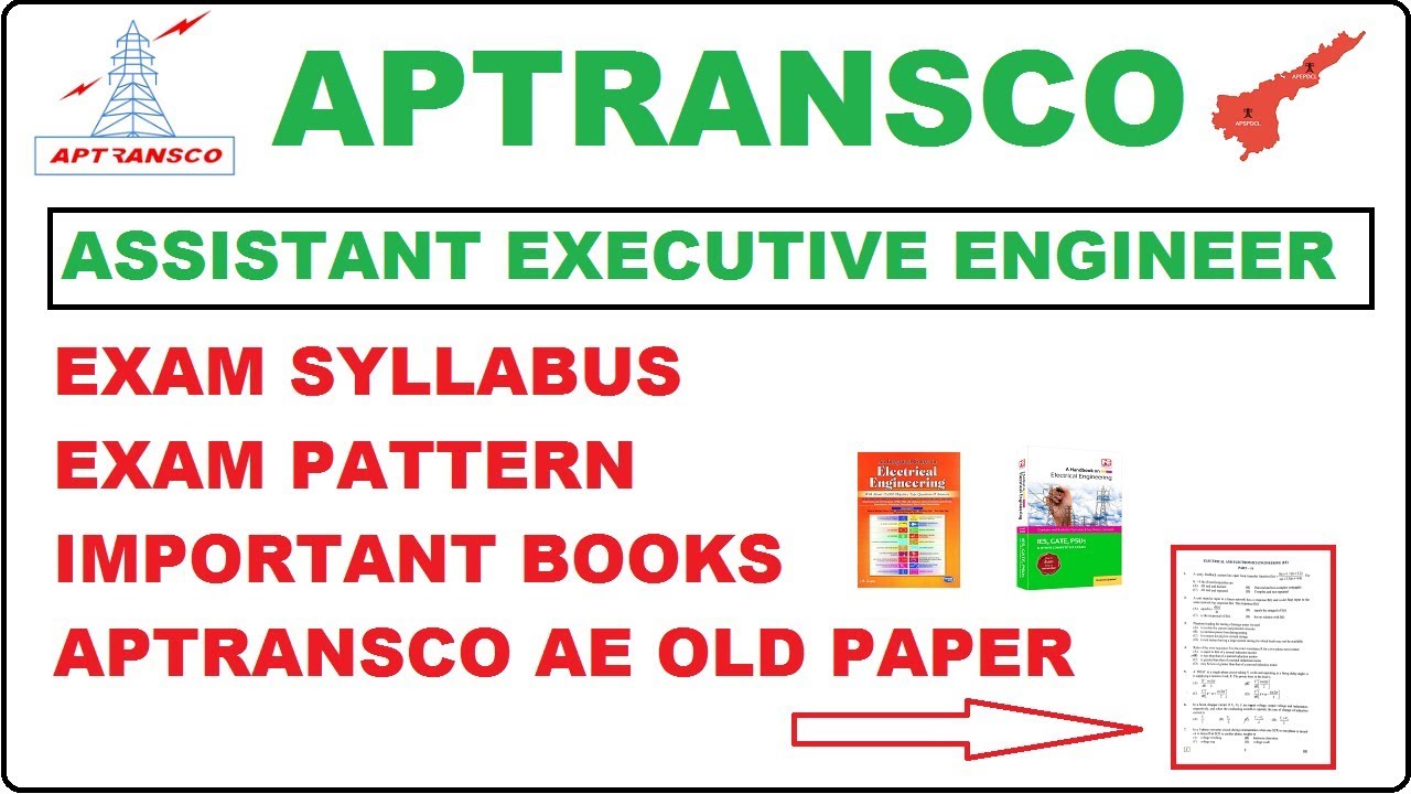 APTRANSCO AEE SYLLABUS || Important Books || Exam pattern || Old paper ...