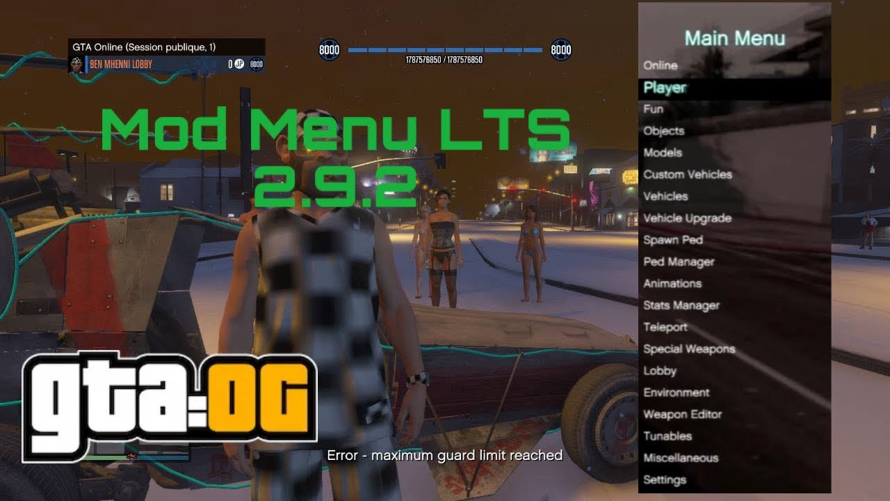 GTA OG Mod menu LTS V2.9.2 1.27 PS3 [CEX/DEX/HEN] - YouTube