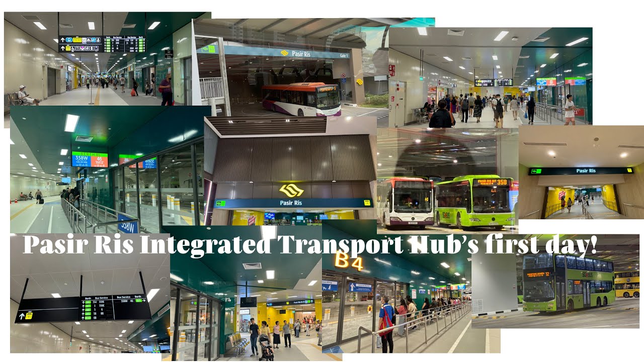 Pasir Ris Integrated Transport Hub’s first day in Operation - YouTube