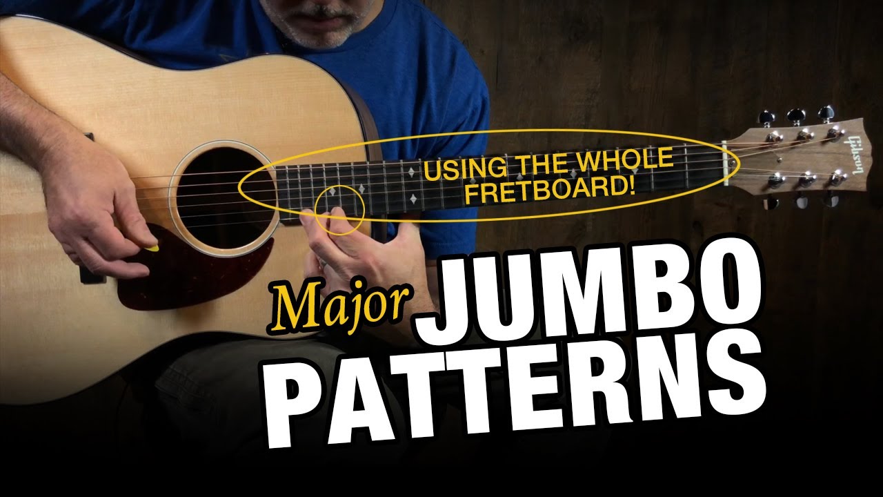 Combining Scales on Guitar with MAJOR Jumbo Patterns - YouTube