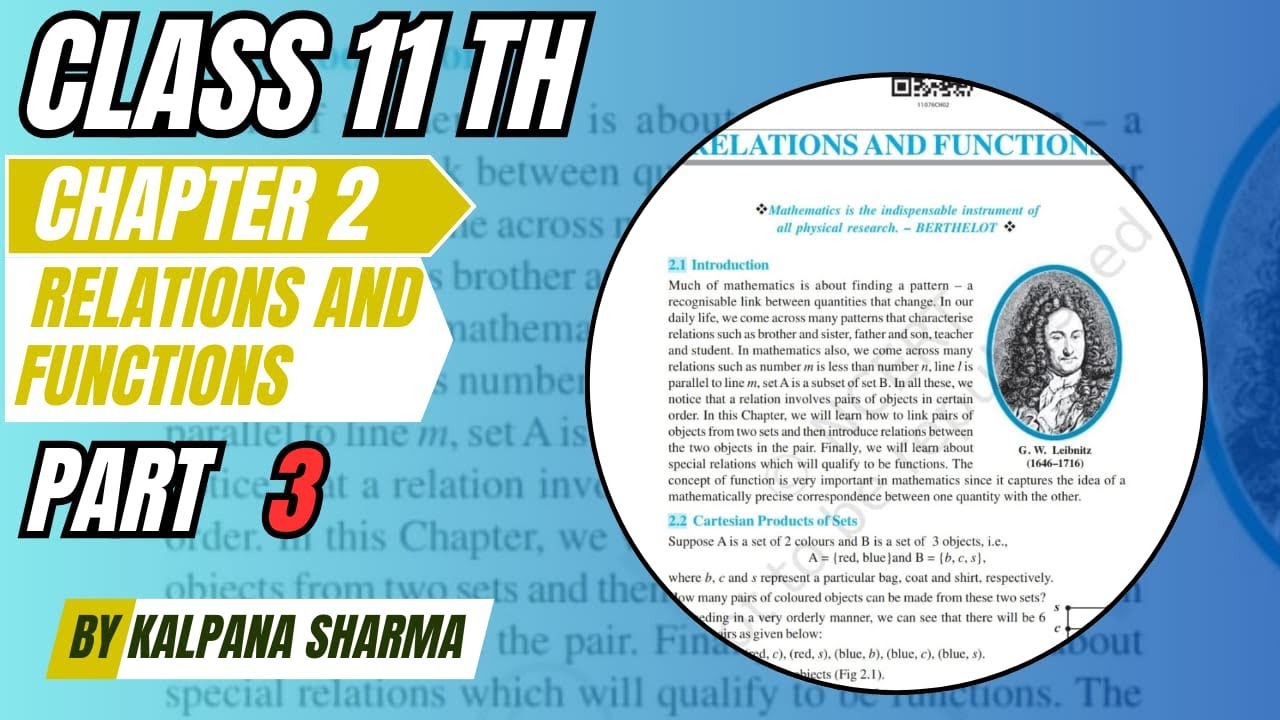 Exercise 2.1 Q7,Q8,Q9,Q10 || CHAPTER -2 Relations and functions part 3 ...