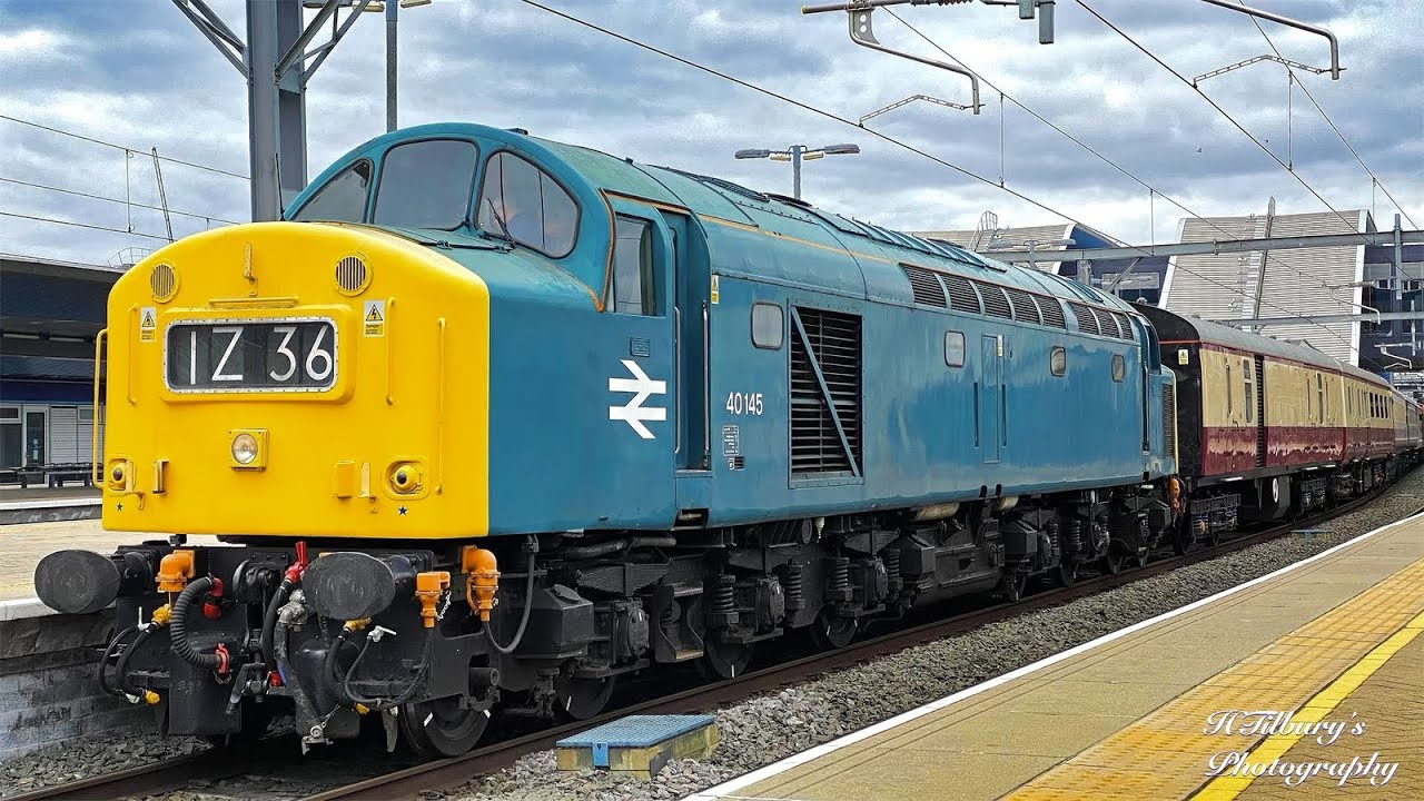 Class 40: 40145 Departs Out Of Reading On A Private Charter - YouTube