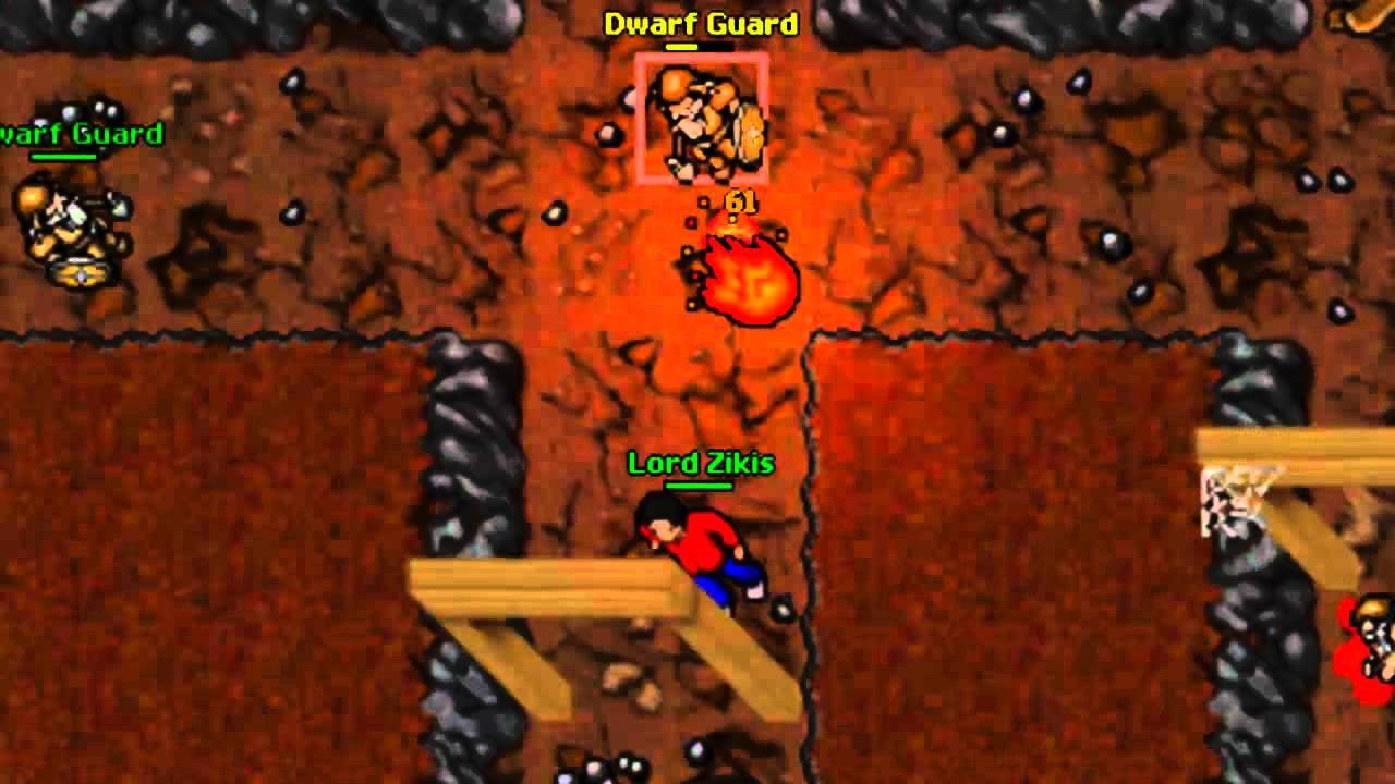 TibiaBR Dwarf Guard Tutorial Sorcerer - YouTube