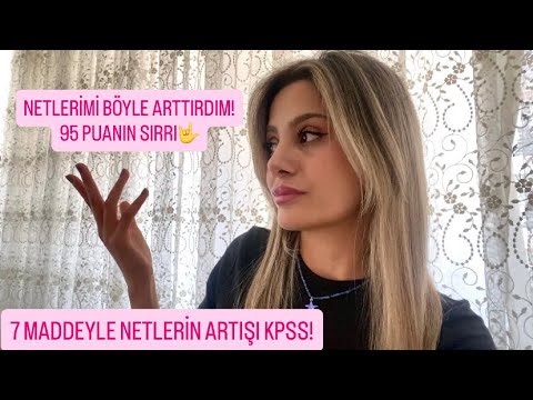 BUNLARI YAPINCA NETLERİN UÇACAKK!  NETLERİNİ NASIL ARTTIRABİLİRSİN? #kpss #lisans #netler #önlisans 