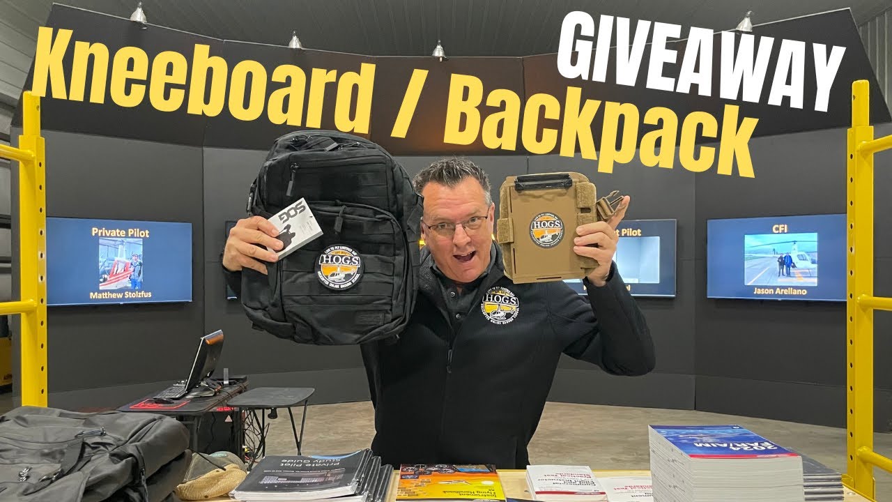 HOGS Kneeboard, Backpack, & Helicopter Flying Handbook - YouTube