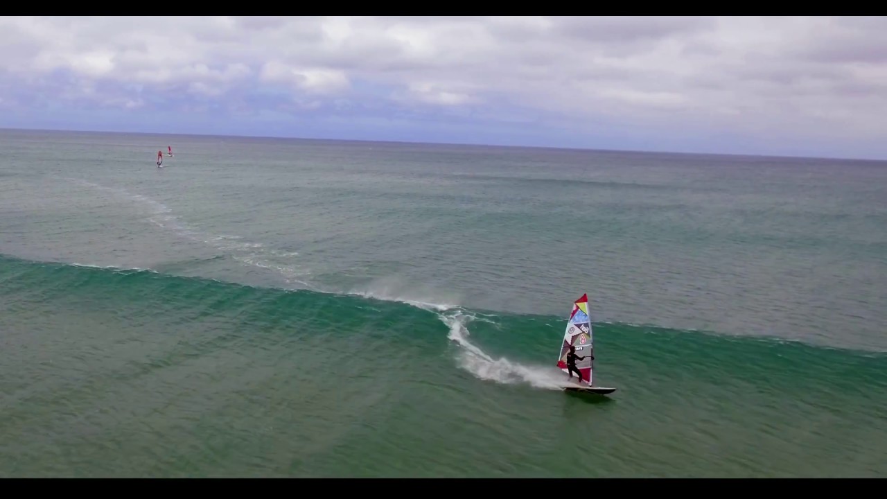 Sandy Point Windsurfing 27.12.2016 - Drone Clips - YouTube