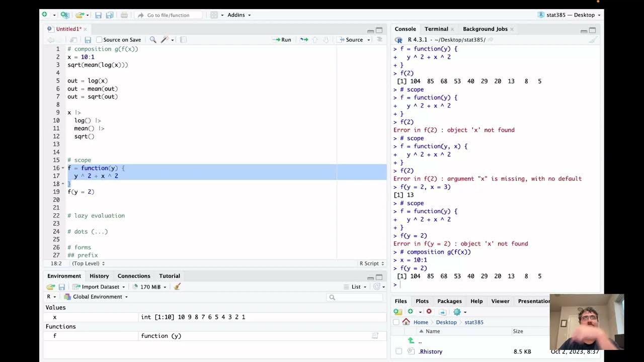 STAT 385 // Fa2023 // Functions - YouTube