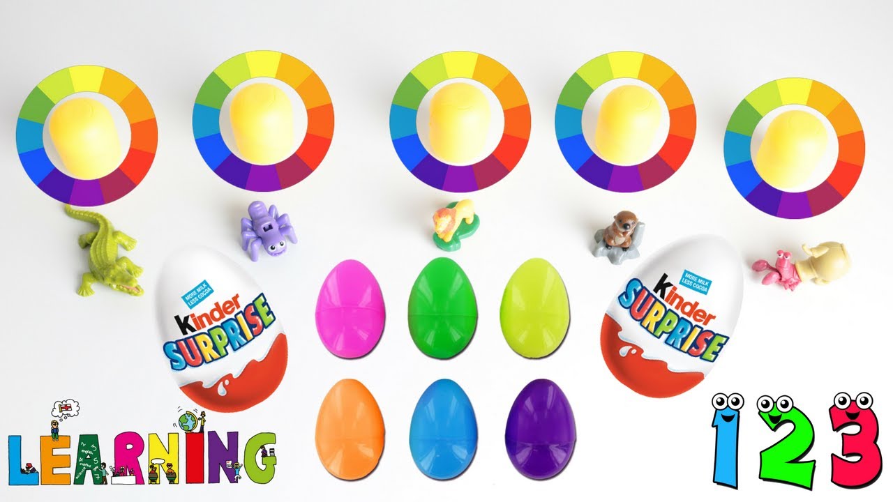 LEARN COUNTING NUMBERS | 10 Kinder Surprise Eggs Disney Pixar Cars Toys ...