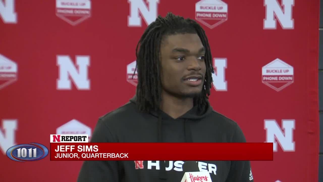 N REPORT: QB Jeff Sims post-game press conference (4/22/23) - YouTube