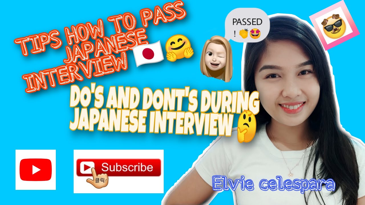 TIPS HOW TO PASS JAPANESE INTERVIEW , DO's AND DONT's DURING JAPANESE ...