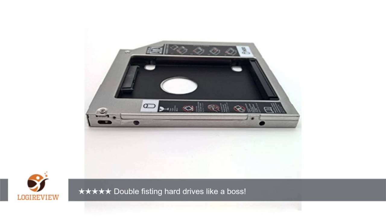 SNANSHI 9.5mm Second HDD Caddy 2nd SATA 2.5" Hard Disk Drive SSD ...