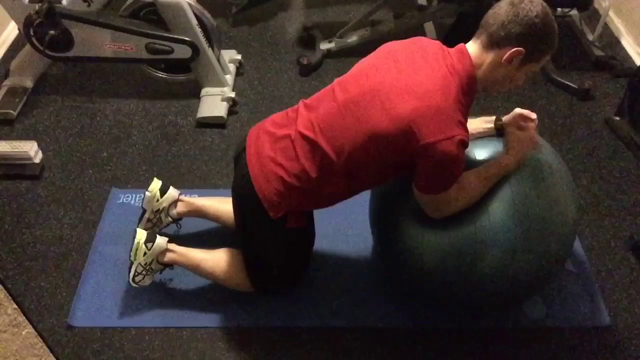 Stability Ball Plank Demo - YouTube