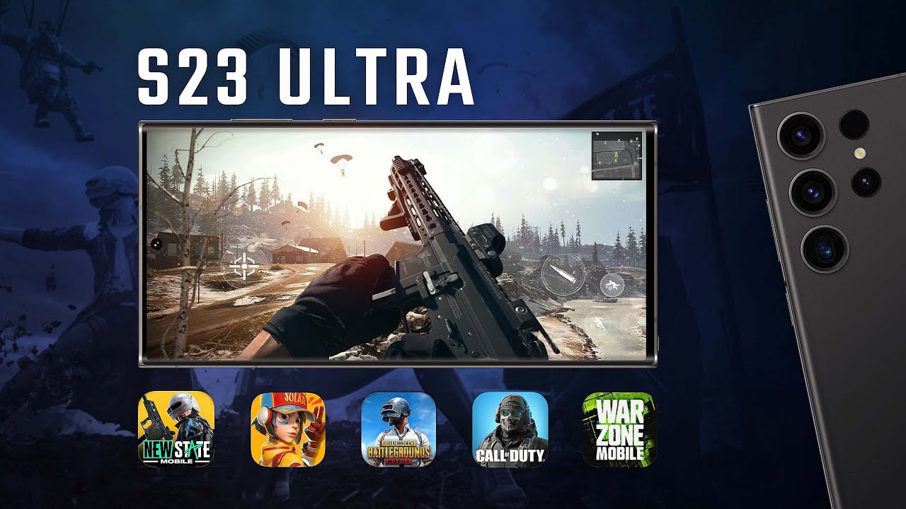 Samsung Galaxy S23 Ultra Gaming Test | Battle Royale Games | Warzone ...
