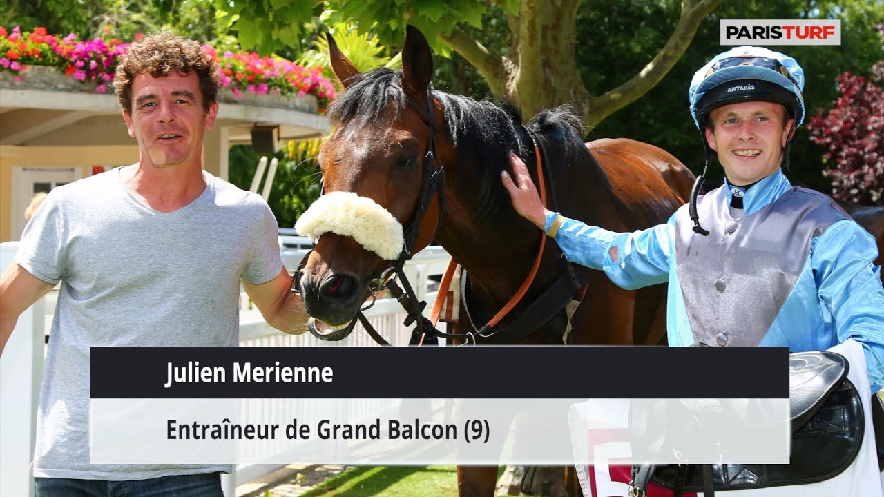 Julien Merienne, entraîneur de Grand Balcon (25/07 à Dieppe) - YouTube